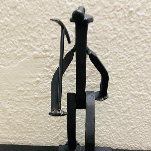 ONE MILE HOUSE | Art | Handcrafted Railroad Track Spike Metal Art Miner ...